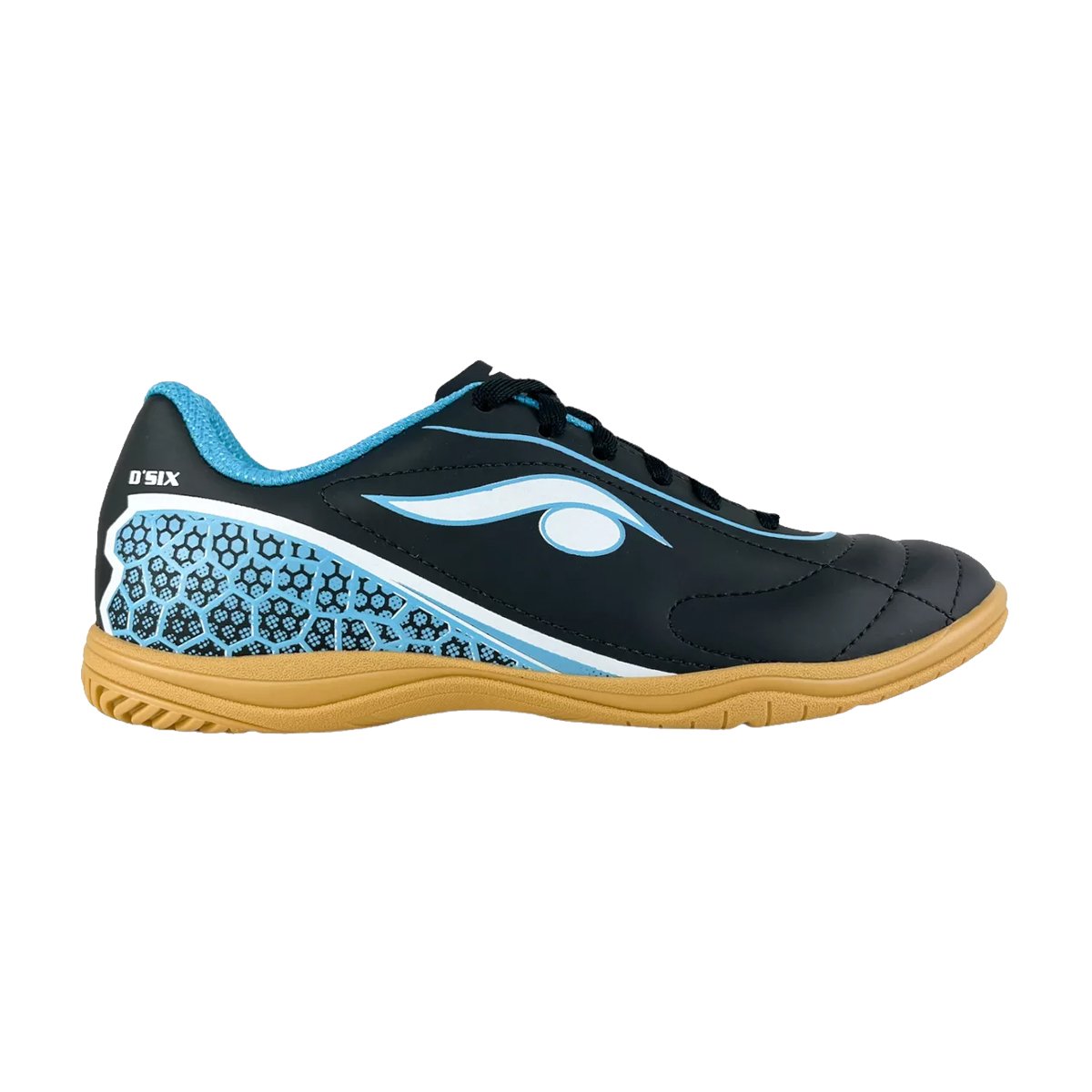 Chuteira Futsal D Six Masculino Dray Preto/Azul