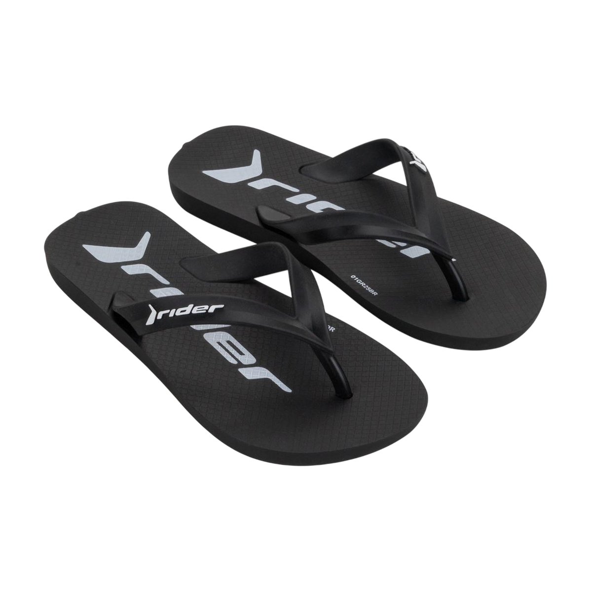 Chinelo de Dedo Feel Tira Grossa Menino Grendene Kids Preto/Branco