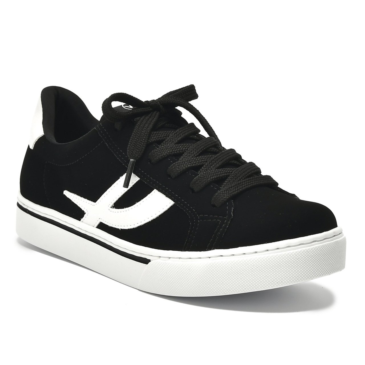 Tênis Via Marte Casual Feminino 016-012-03 Preto/Branco