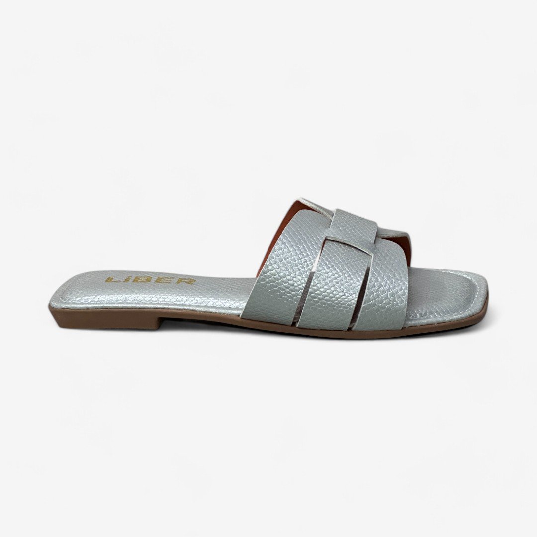 Rasteira Liber Feminina Prata