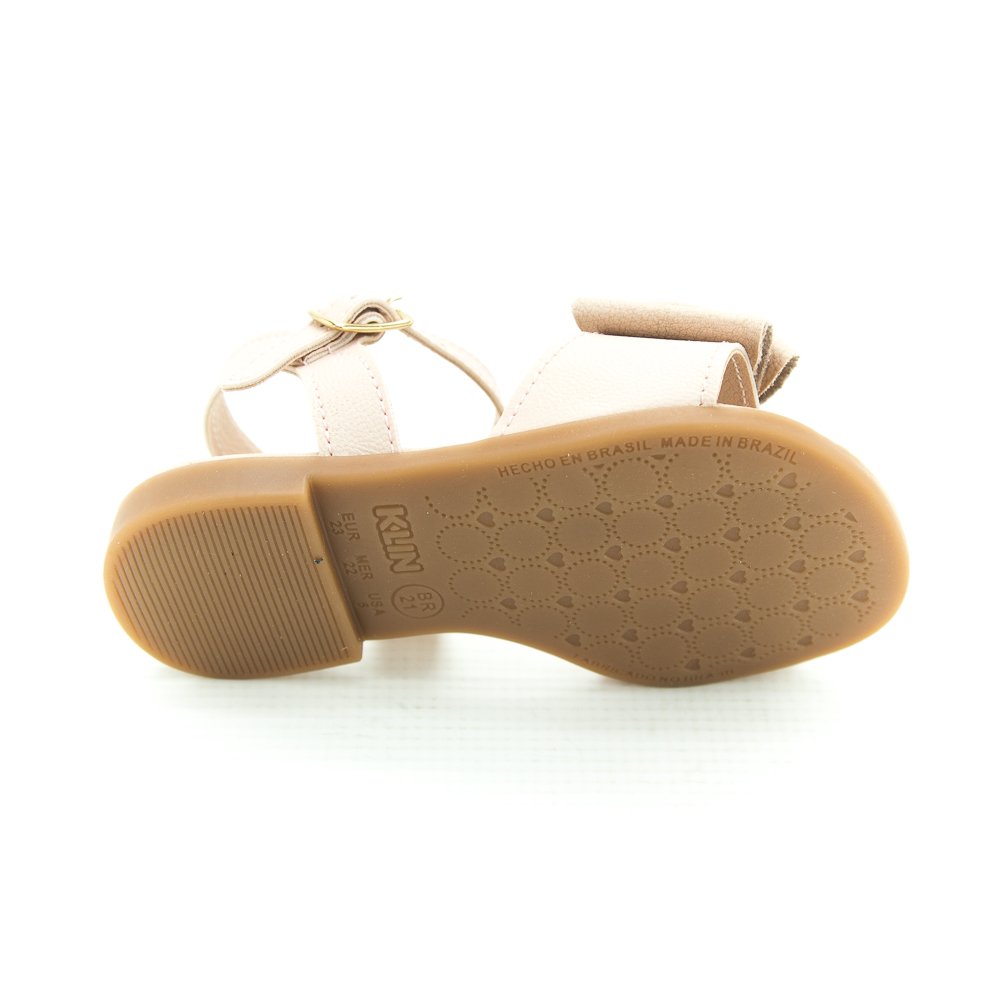 Sandália Infantil Menina Klin Suami Mini - Rosa Bege