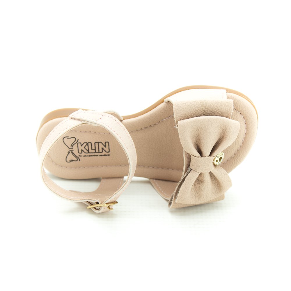 Sandália Infantil Menina Klin Suami Mini - Rosa Bege