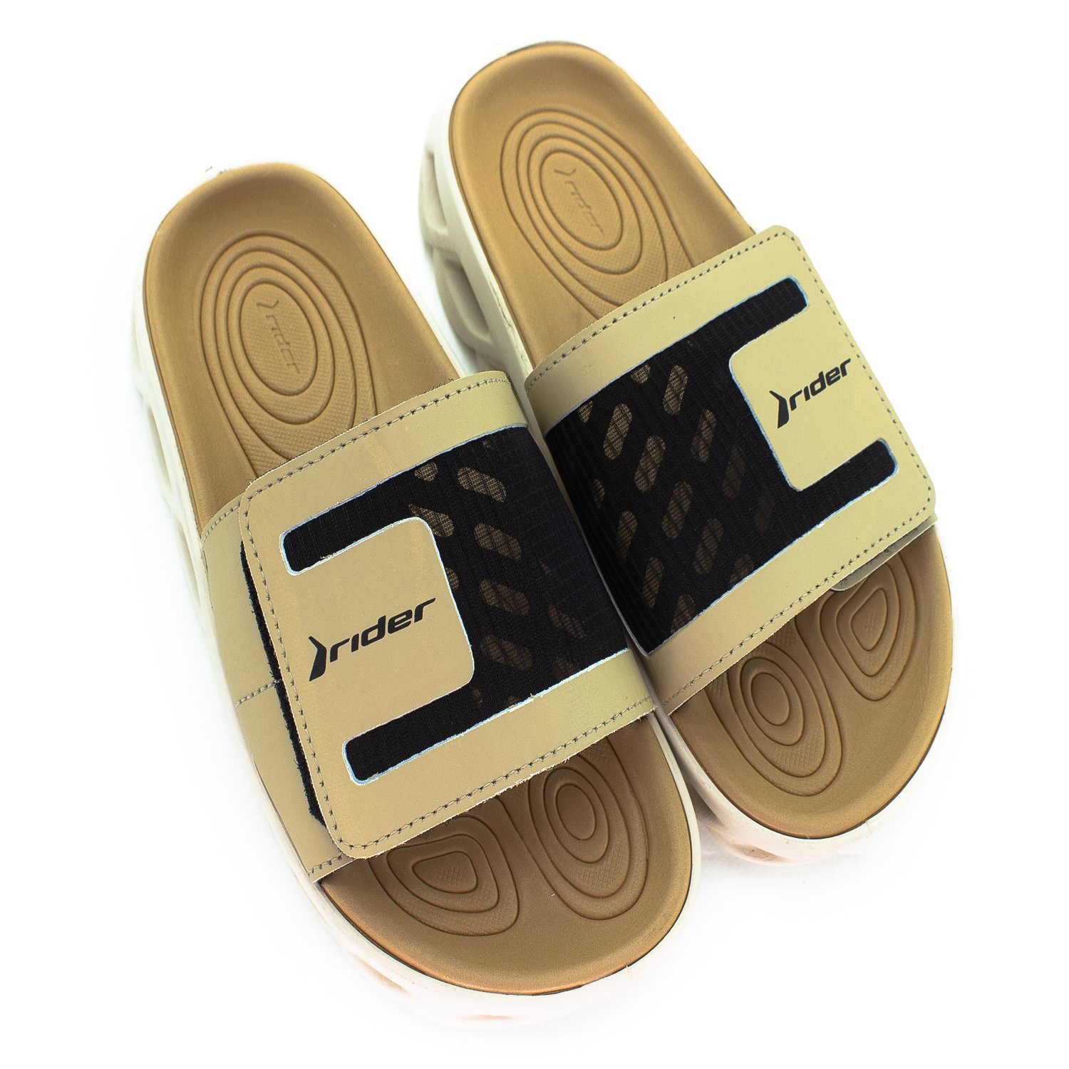 Chinelo Masculino Rider Power Slide - Bege Bege