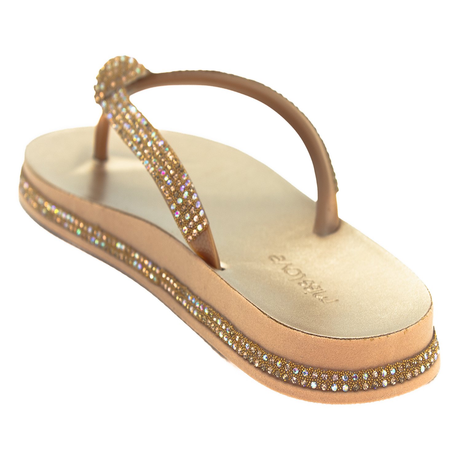 Papete Feminina Miss Love PR-164 - Marrom Dourado