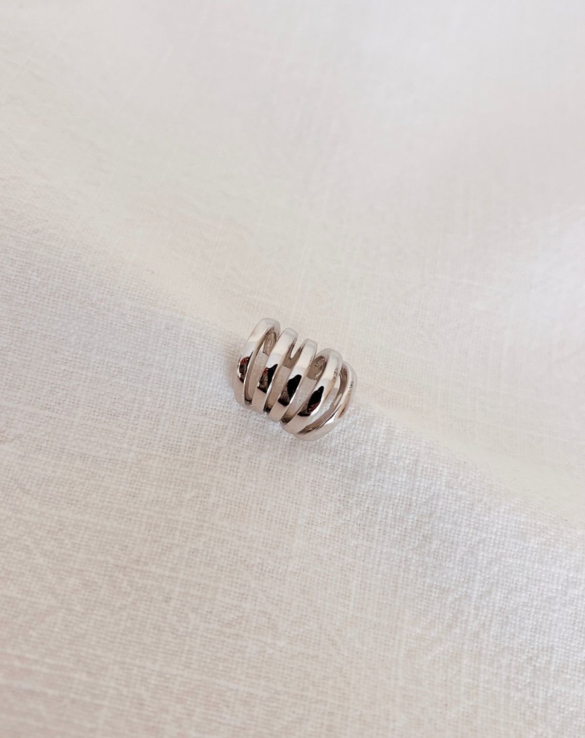 Piercing Fake Bold Prateado Prata