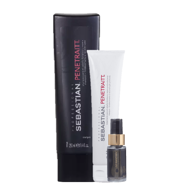 Kit Sebastian Professional Penetraitt Shampoo 250ml Mascara 150ml e ...