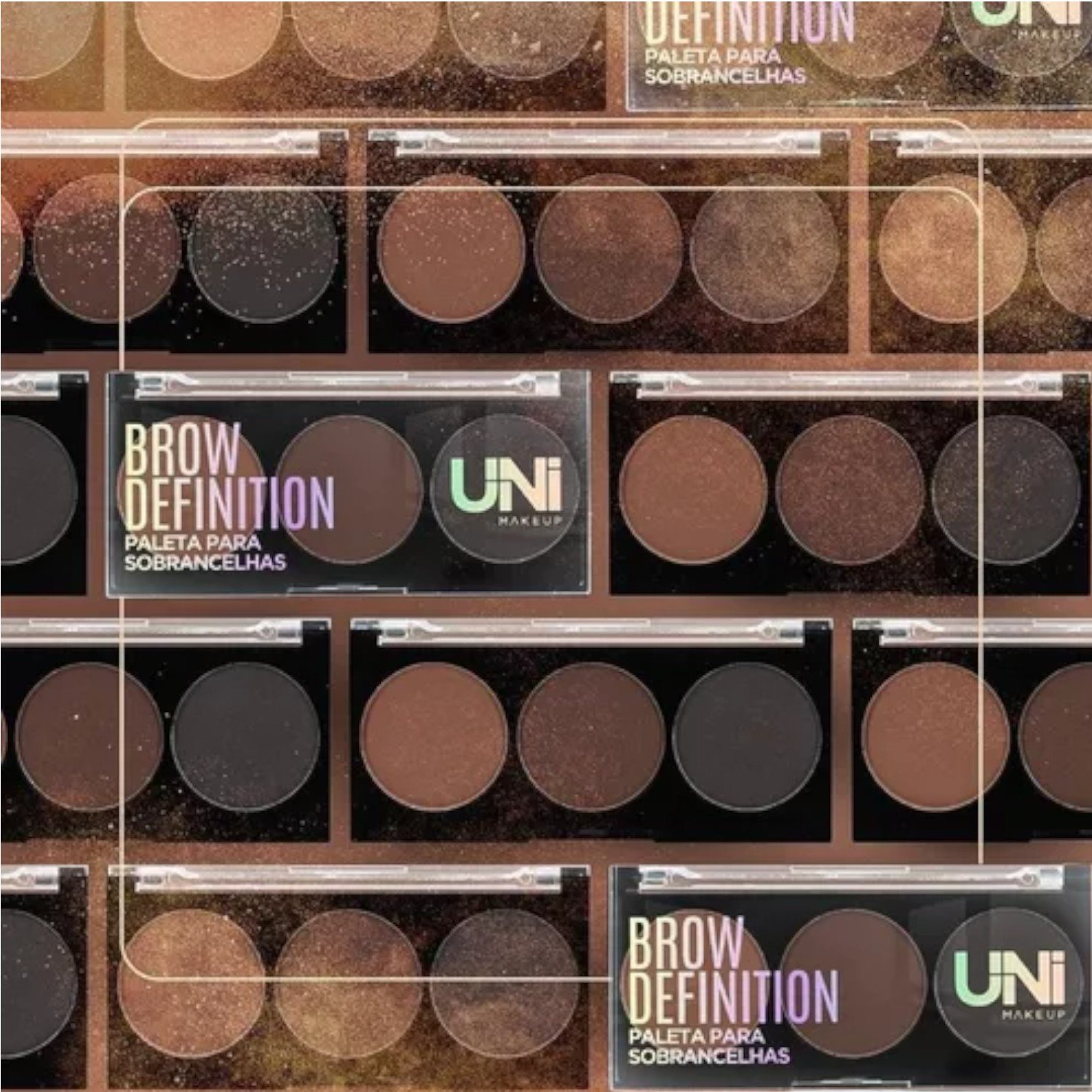 Brown Definition Paleta Para Sobrancelhas Unimakeup Multicores