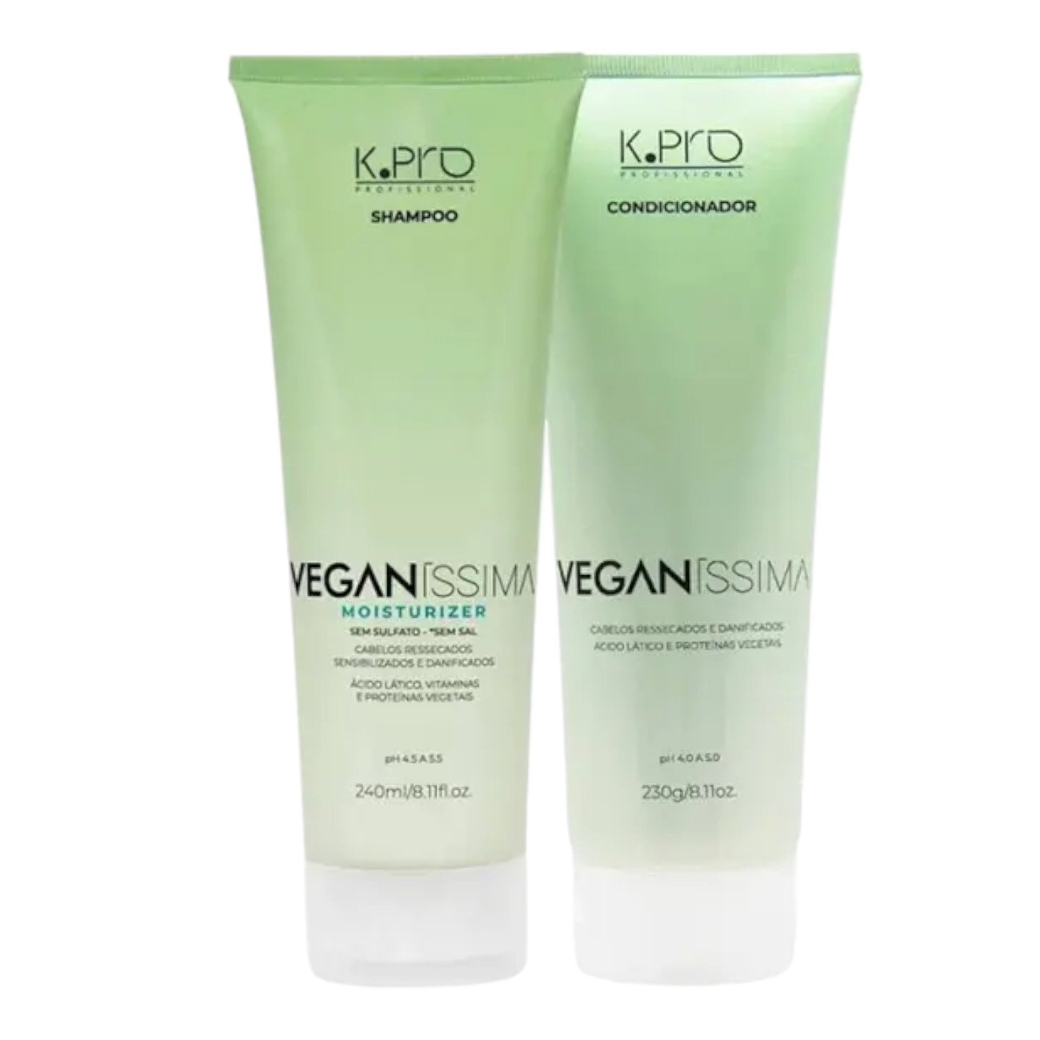 Shampoo Veganissima Moisturizer + Veganissima Condicionador - K.Pro ÚNICO