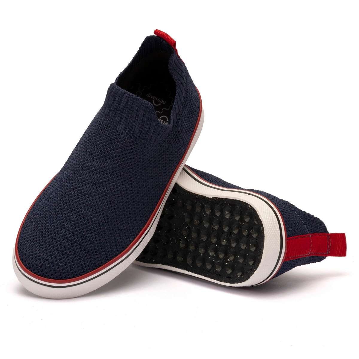 Tênis Infantil Diversão Mini Max Marinho Azul