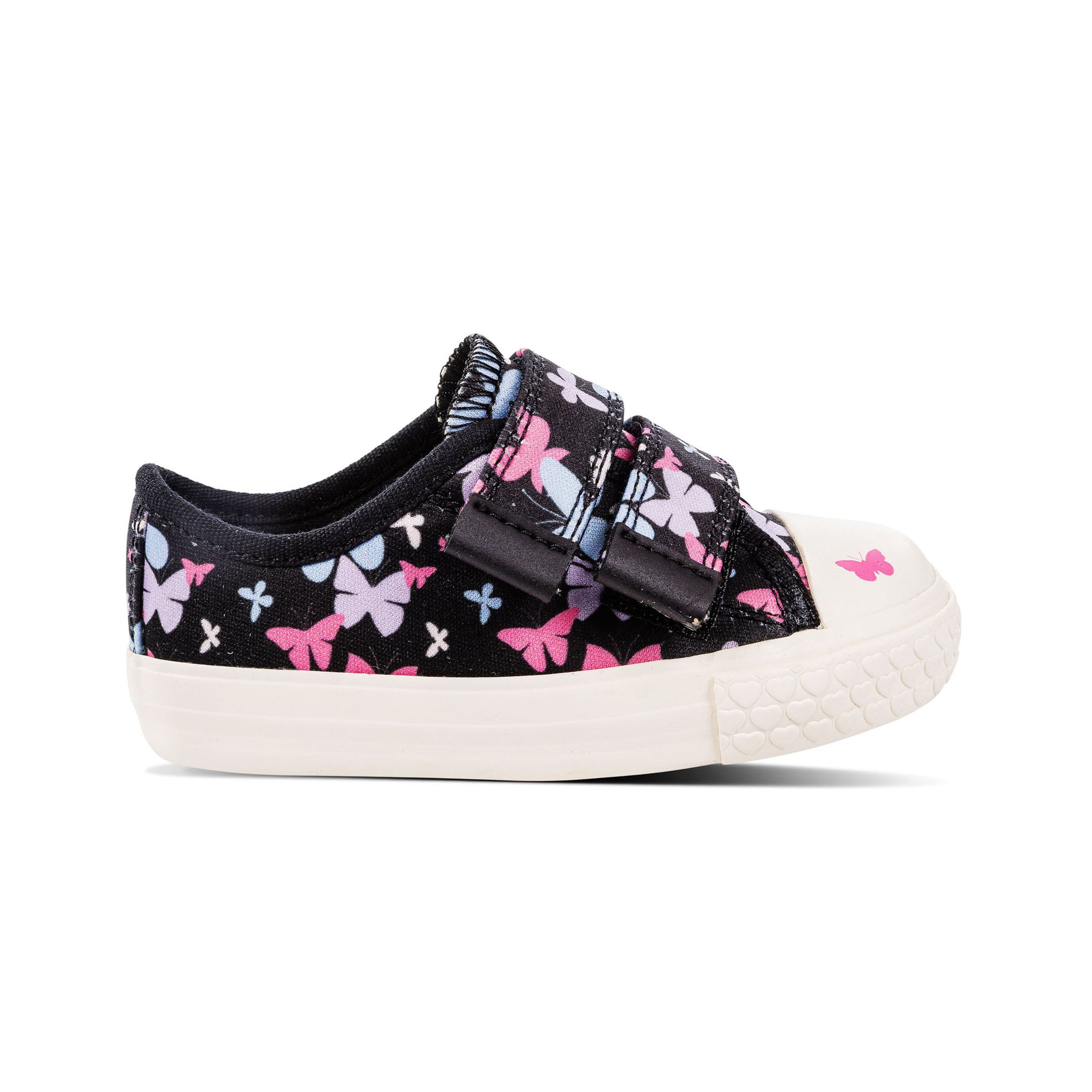 Tênis Diversão Buterfly Baby Preto Preto
