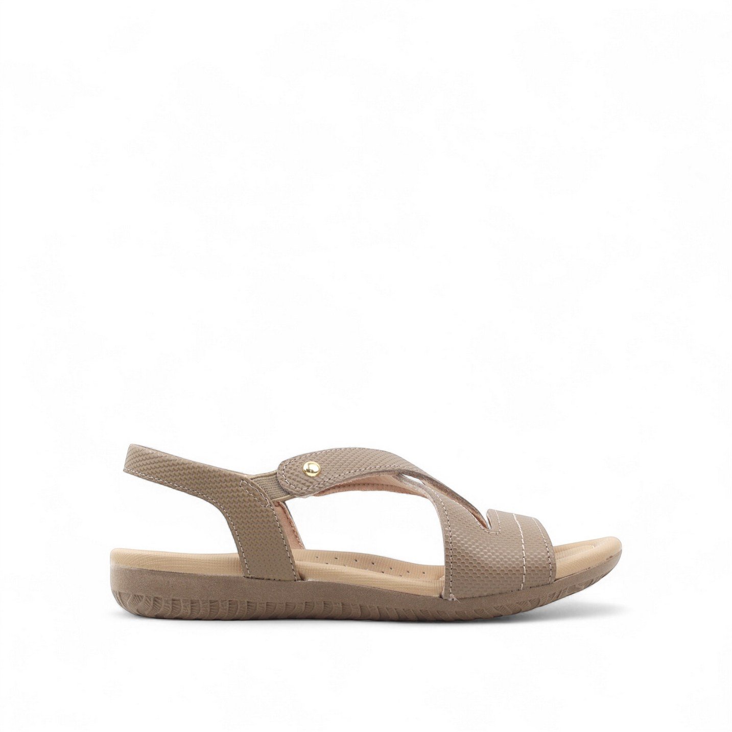 Rasteira Sandália Couro Fendi