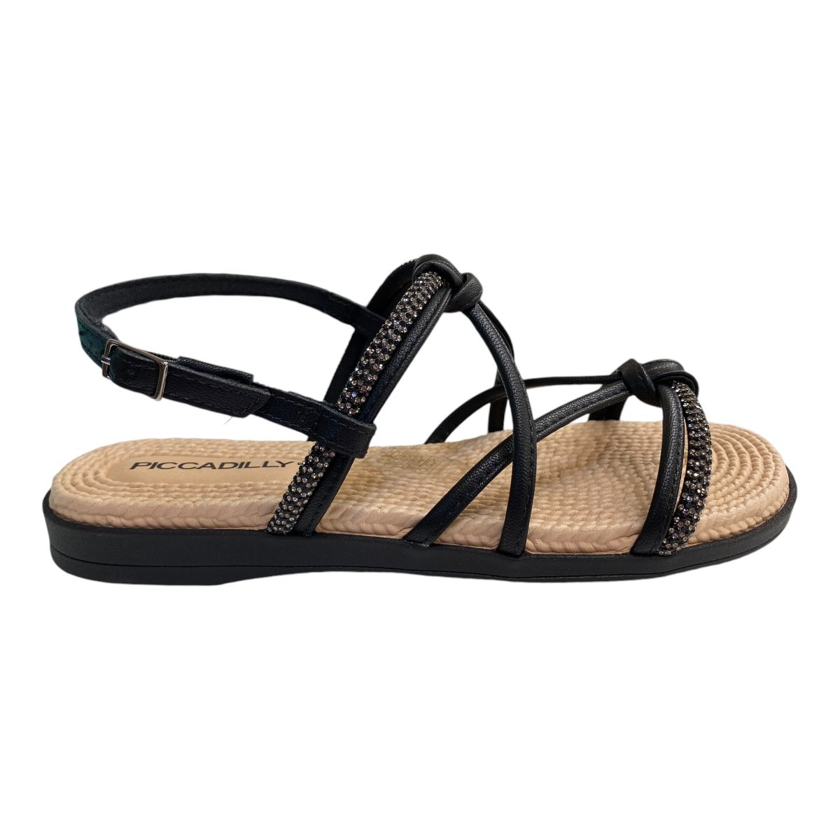 Sandalia Feminino Picadilly Napa Conforto Metalizado Brilho 513011 ...