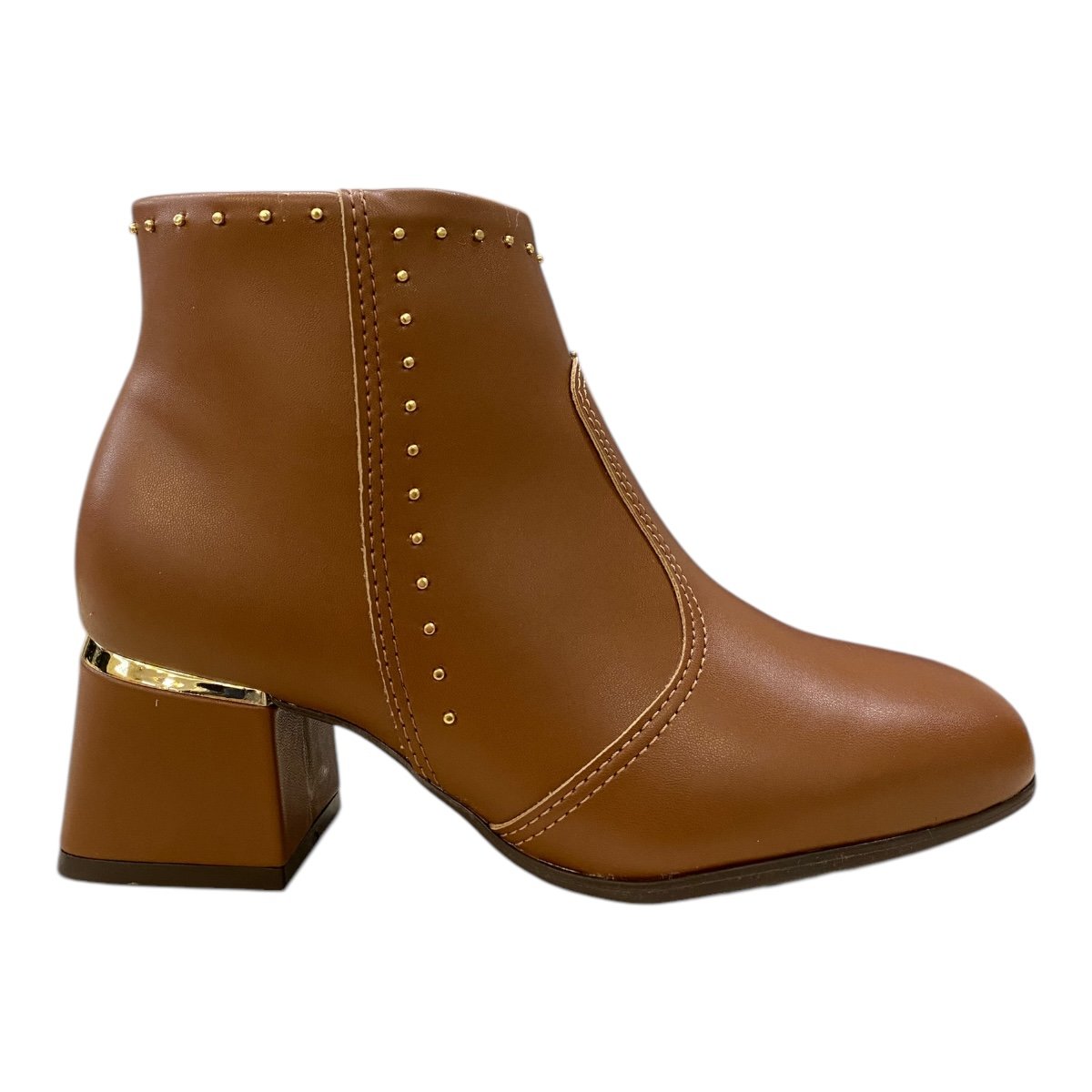 Bota Coturno Feminino Modare Ultraconforto Spike Metalizado 7082.106 ...