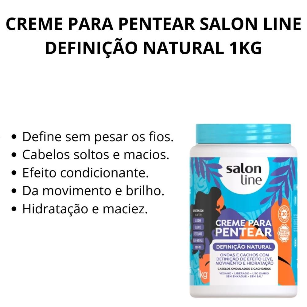 Creme Para Pentear Salon Line Definição Natural 1kg 1kg