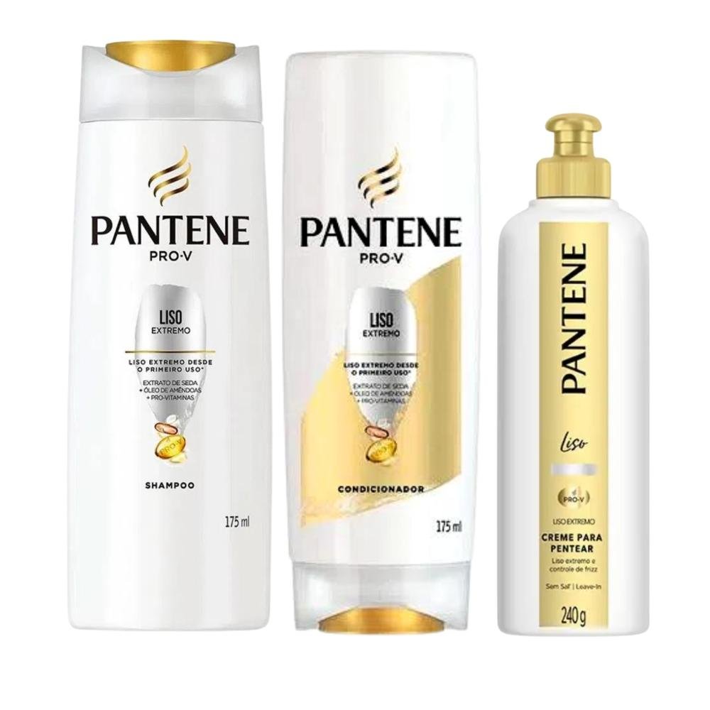 Kit Pantene Pro-v Liso Extremo Com 3 ÚNICO