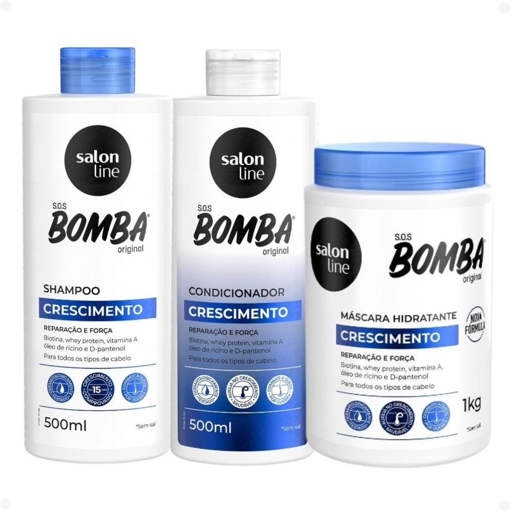 Kit Salon Line Sos Bomba Original Com 3 ÚNICO