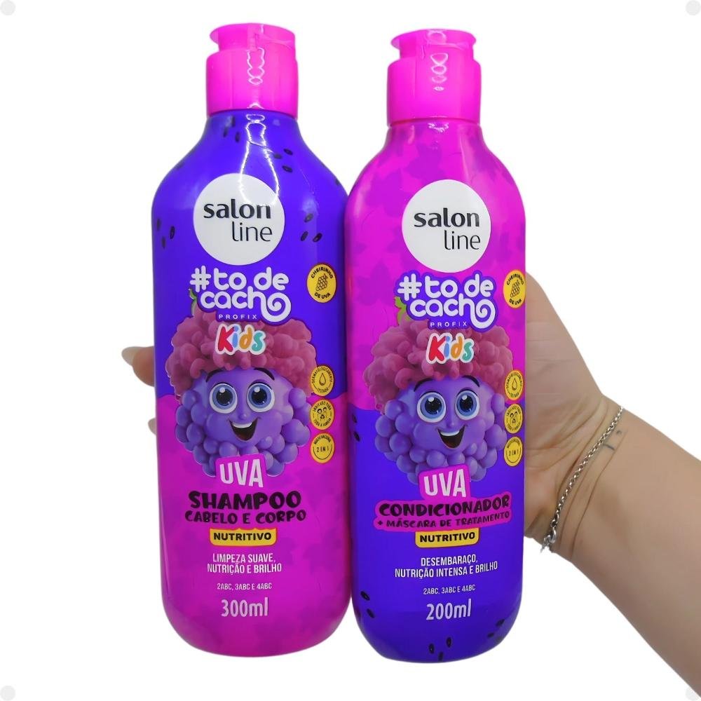 Salon Line Kids #todecacho: Shampoo e Condicionador Uva ÚNICO