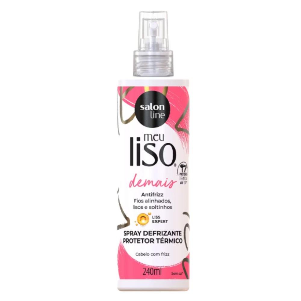 Spray Defrizante Salon Line Meu Liso Demais Protetor Térmico 240ml 240ml