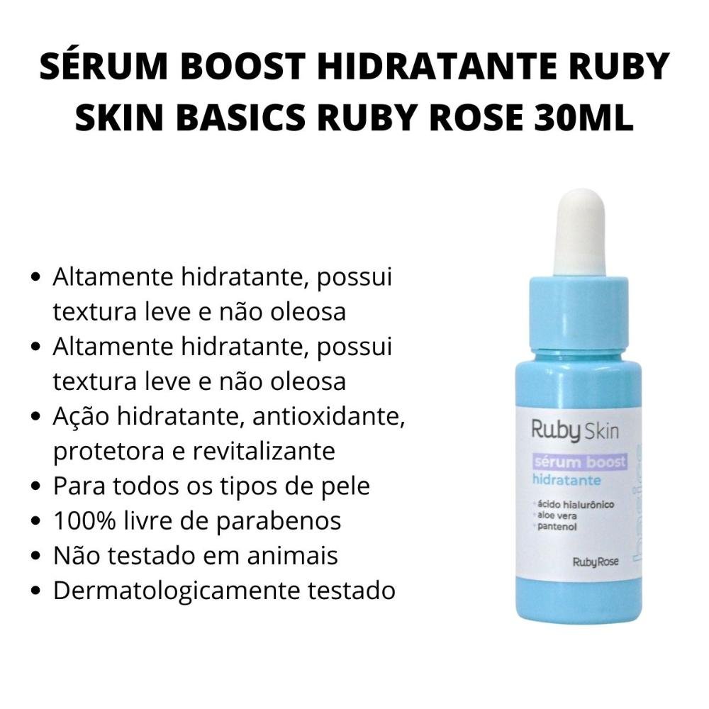 Sérum Boost Hidratante Ruby Skin Basics Ruby Rose 30ml 30ml