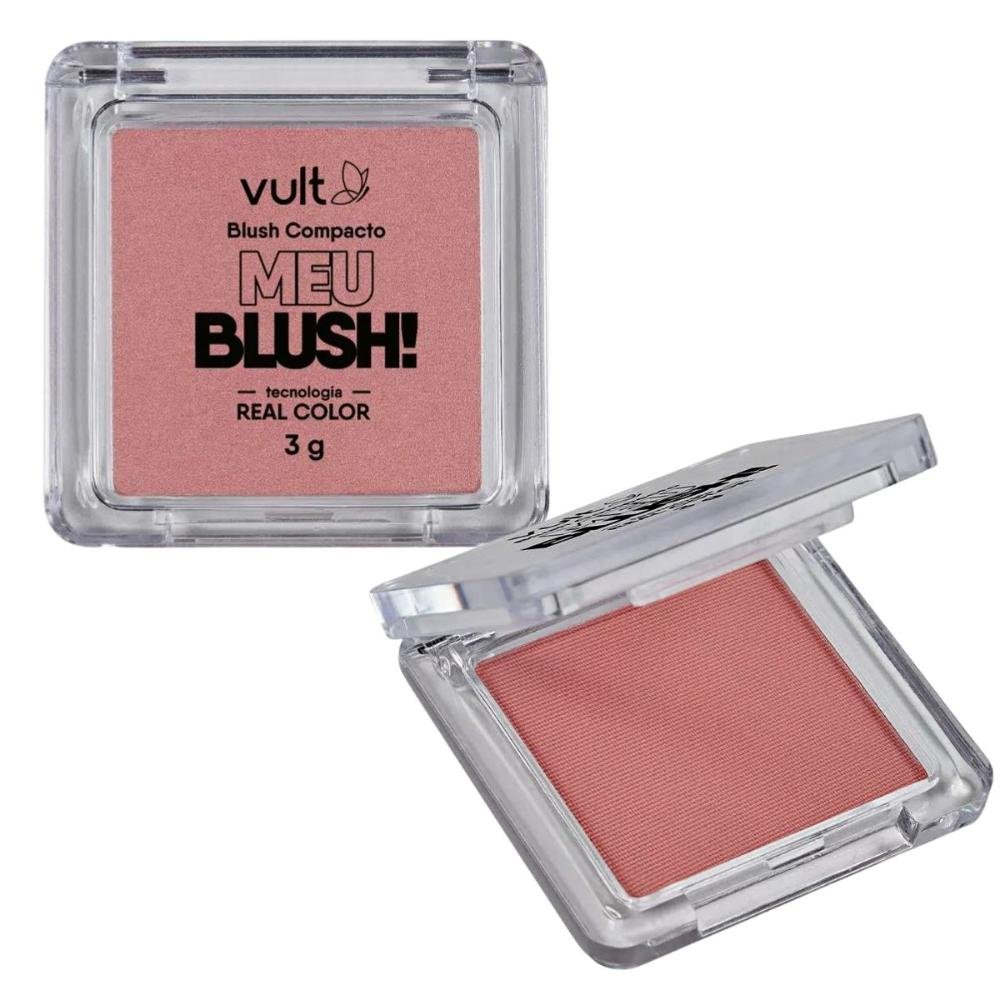 Blush Compacto Meu Blush! Vult Real Color Malva Matte 3g Malva Matte