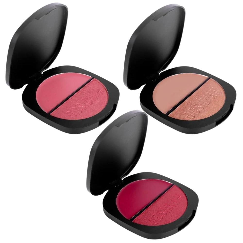 Kit Blush Duo Ruby Rose Obsidian Gemini Com 6 Multicores