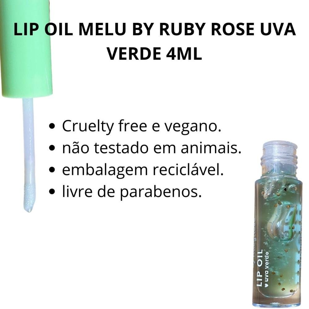 Lip Oil Melu By Ruby Rose Uva Verde Rr 7300/3 4ml Uva Verde