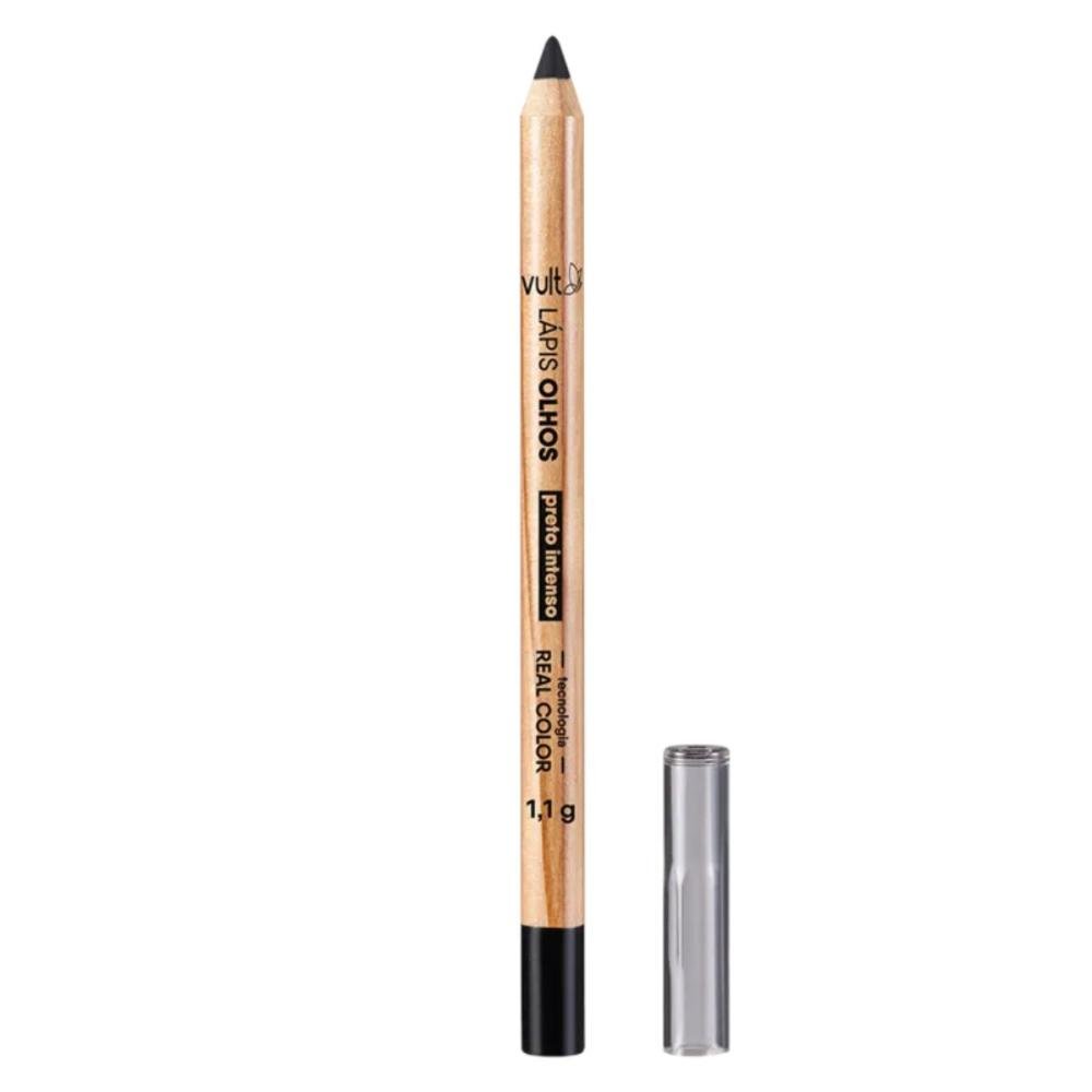 Lápis Para Olhos Vult Real Color Cor Preto Intenso 1,1g Preto