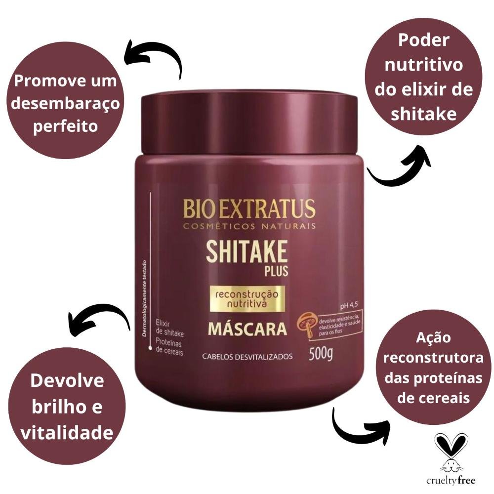 Máscara Bio Extratus Shitake Plus 500g 500g