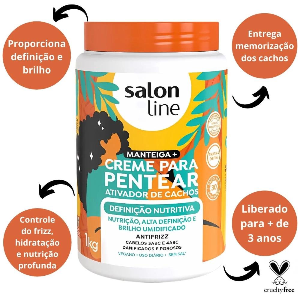 Creme para Pentear Salon Line Definição Nutritiva 1Kg 1kg
