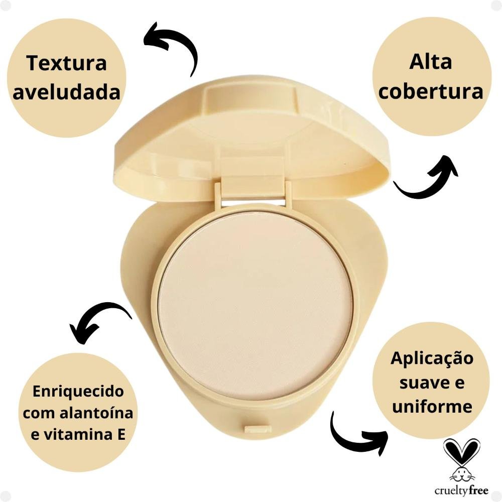 Pó Compacto Ruby Rose Glass Gpf10 Hb-863-1 Gpt10