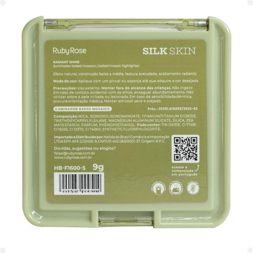 Iluminador Ruby Rose Silk Skin Radiant Shine Sparkling Rose Hb-F1600-4 Sparkling Rose
