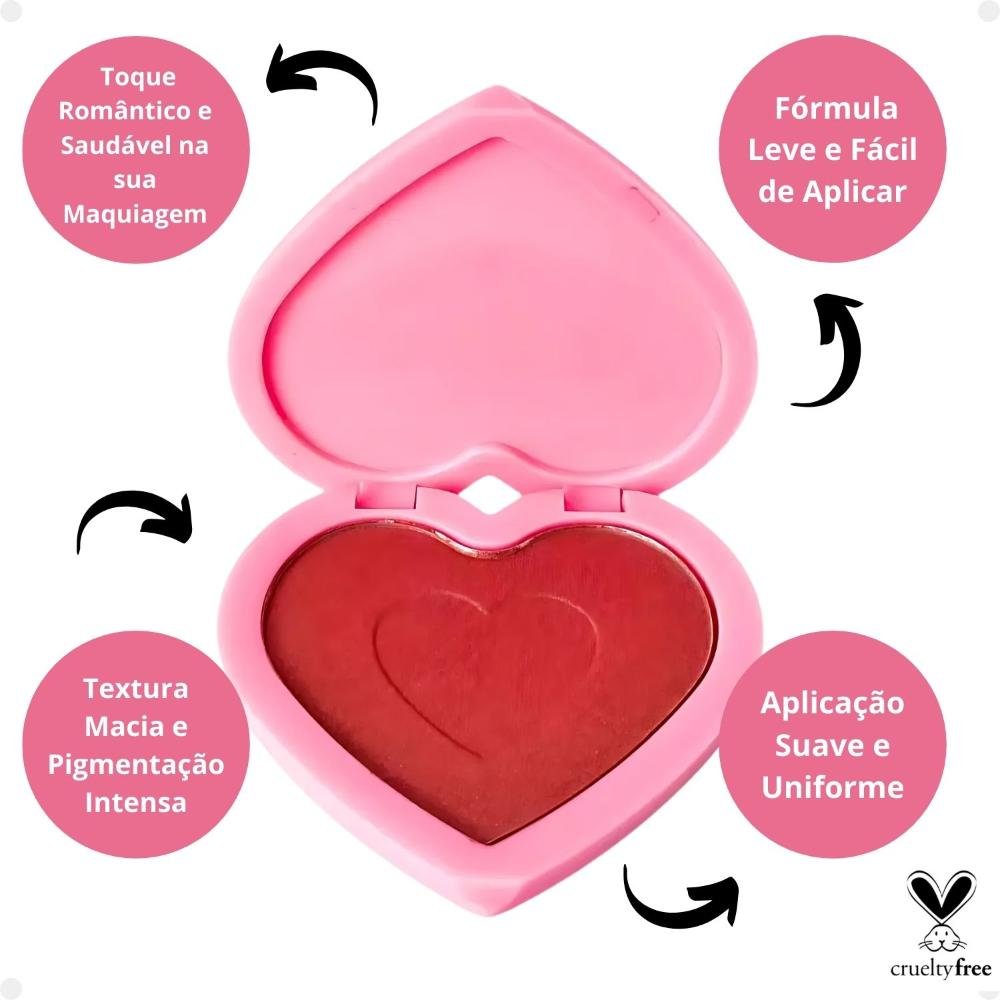 Blush Compacto Ruby Rose Dopamine Shy Cheeks Pinky Promise Hb-F1002-3 Pinky Promise