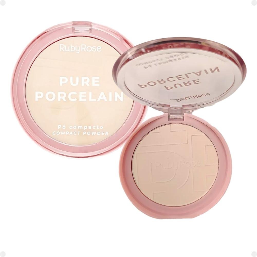 Pó Compacto Ruby Rose Pure Porcelain P10 Hbm401-1 P10