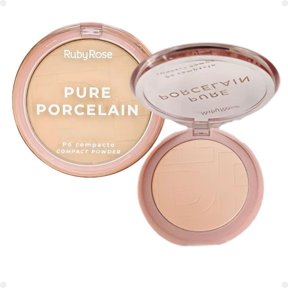 Pó Compacto Ruby Rose Pure Porcelain P20 Hbm401-2 P20
