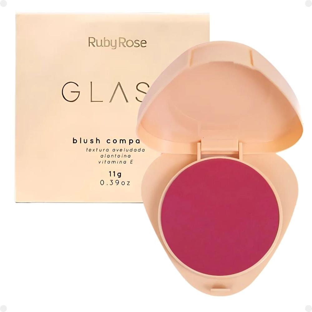 Blush Compacto Ruby Rose Glass Gb80 Hb-6120-8 Gb80