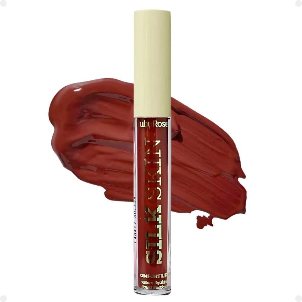 Batom Líquido Ruby Rose Silk Skin Comfort Lips SL03 3,5ml HB-L6201-3 SL03