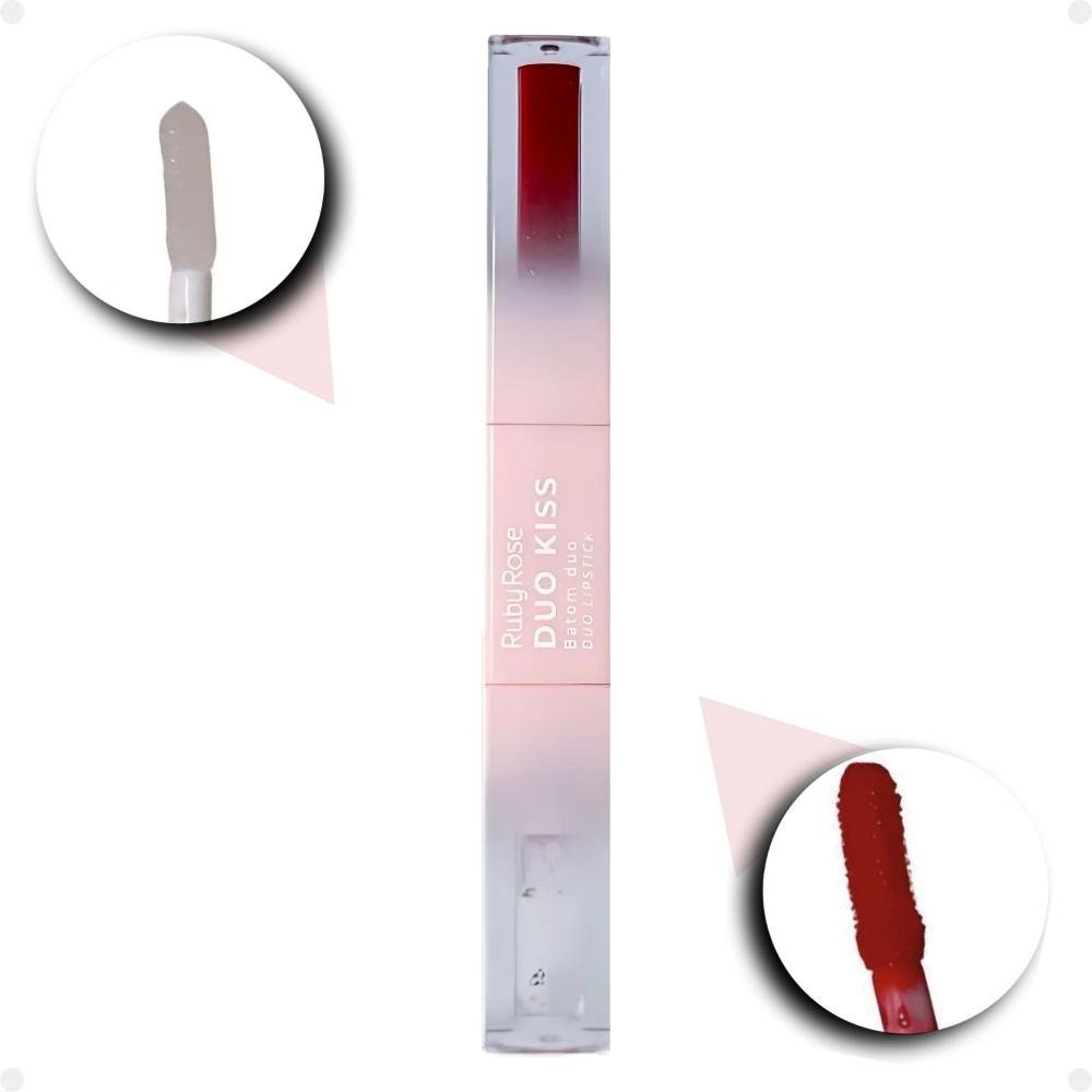 Batom Duo Ruby Rose Duo Kiss DK07 HB-L6203-7 DK07