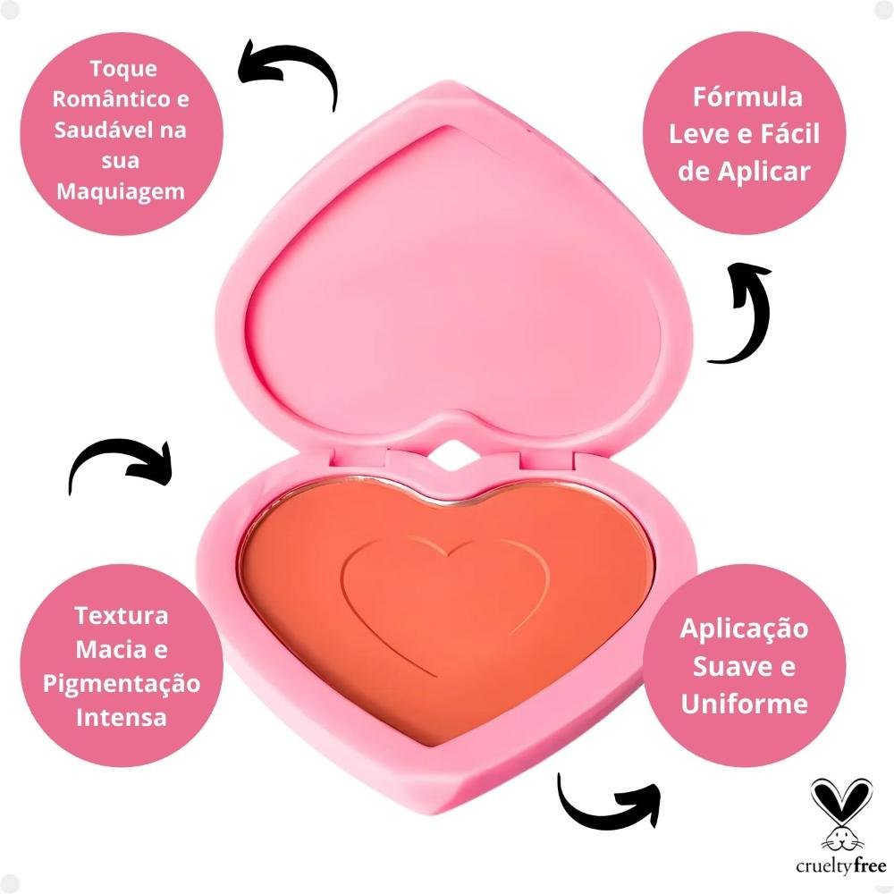 Blush Compacto Ruby Rose Dopamine Shy Cheeks Coral Affair Hb-F1002-4 ...