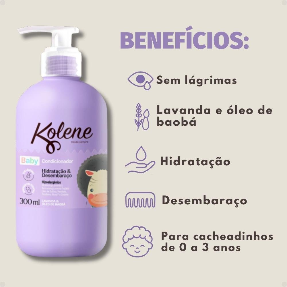 Condicionador Kolene Baby Hidratação e Desembaraço 300ml 300ml