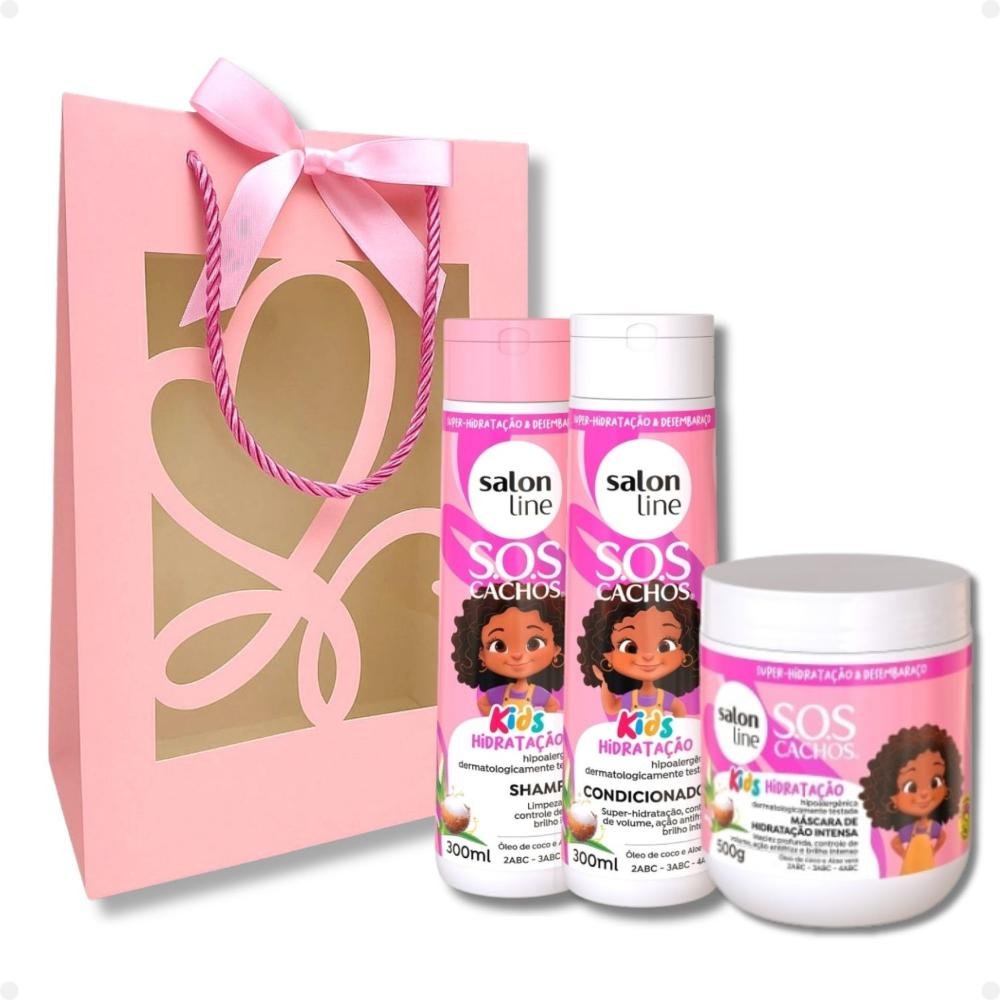 Kit Presente Salon Line S.O.S Kids Hidratação: Shampoo 300ml ...