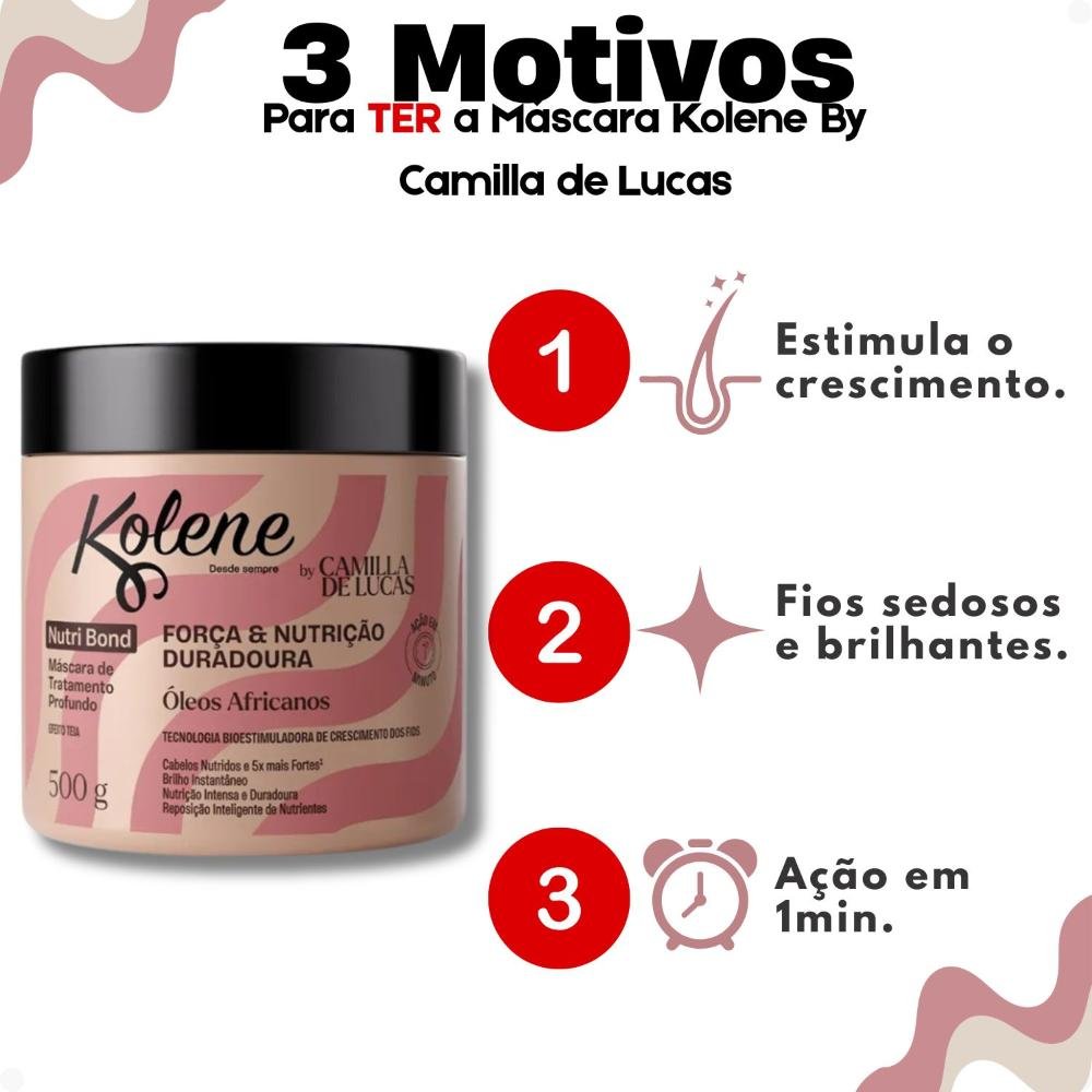 Máscara De Tratamento Profundo Kolene By Camilla De Lucas Nutri Bond ...