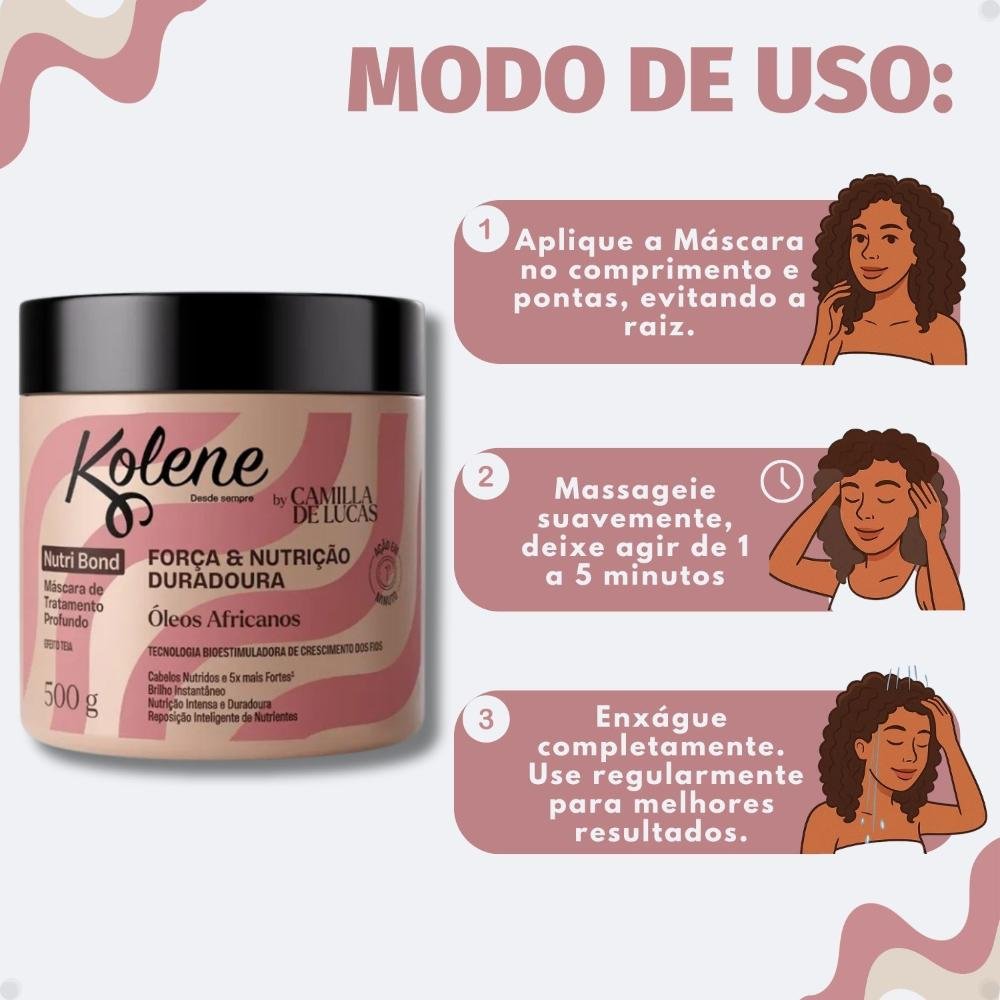Máscara De Tratamento Profundo Kolene By Camilla De Lucas Nutri Bond ...