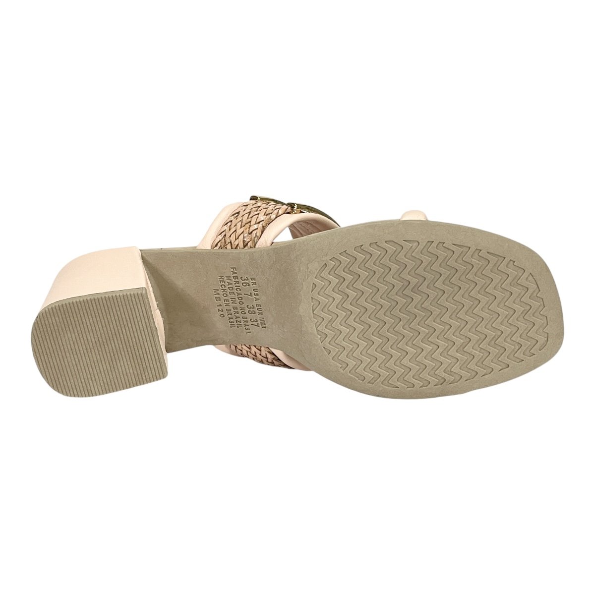 Tamanco Mississipi Trisse Salto Médio MB831 Peach Rosa