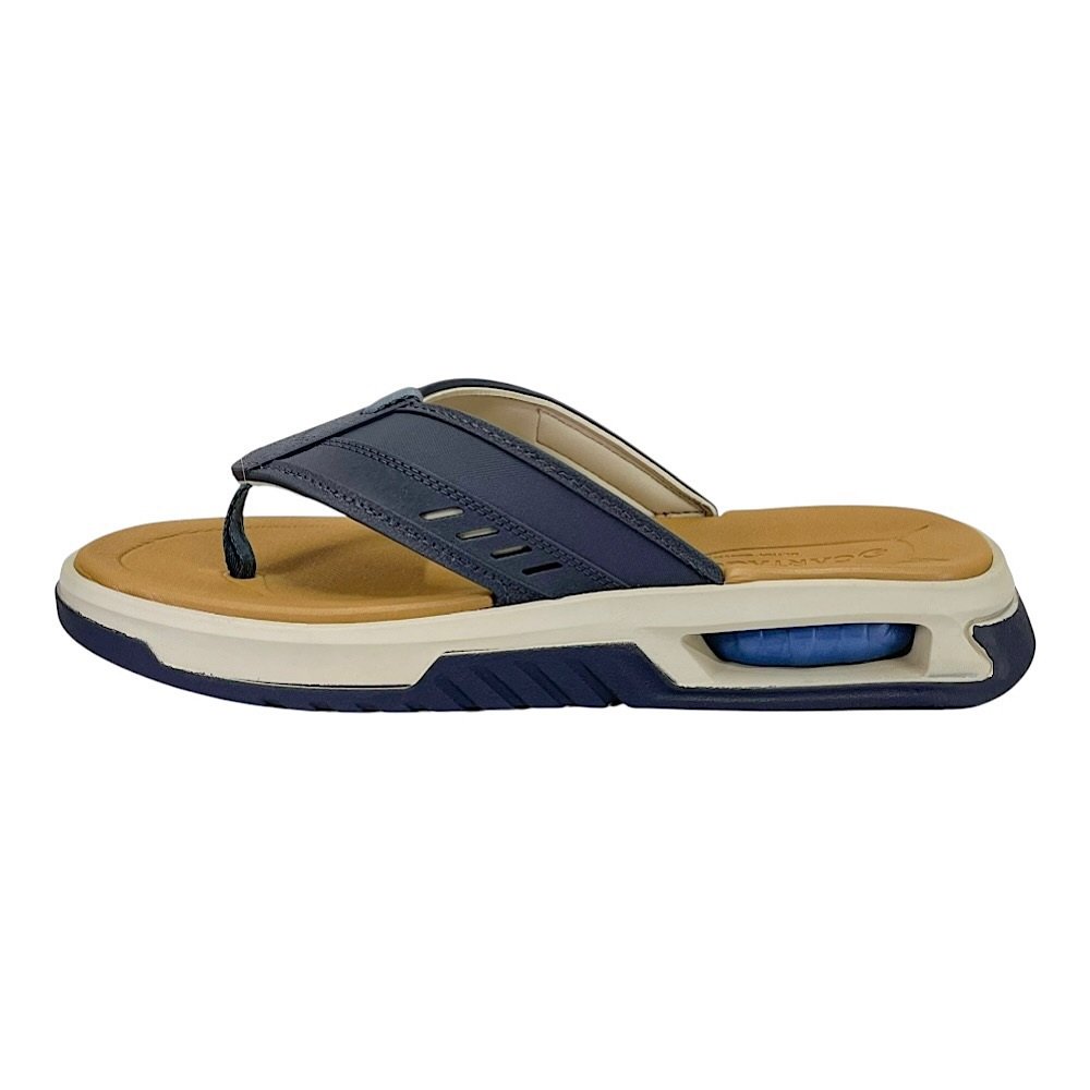 Chinelo Cartago Cairo Dedo 12503 Bege/Basalto/Castor Azul Marinho