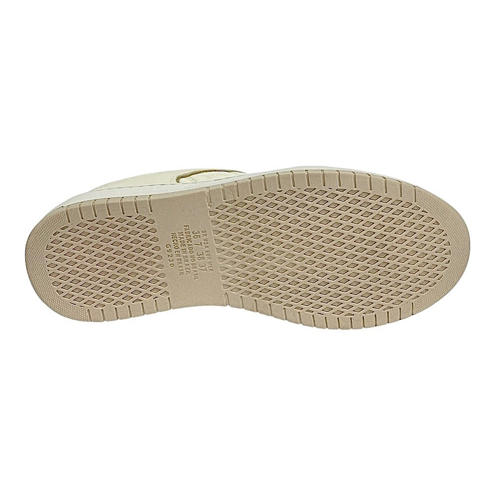 Tênis Kolosh Casual Feminino C4165 Bege Cream Cream