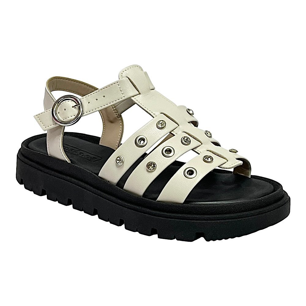 Sandália Moleca Papete Dulce Maria 5504.115 Off White Off White