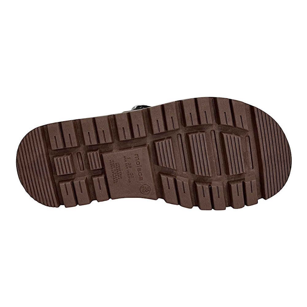 Tamanco Moleca Papete Fivela 5504.103 Marrom Chocolate Marrom