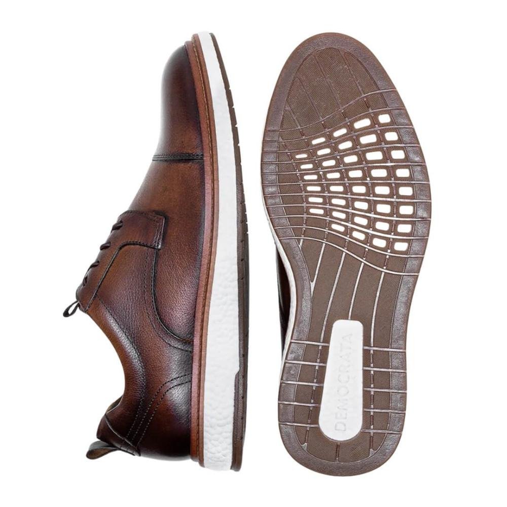 Sapato Masculino Democrata 604202-002 Metropolitan Clark Pulse Marrom