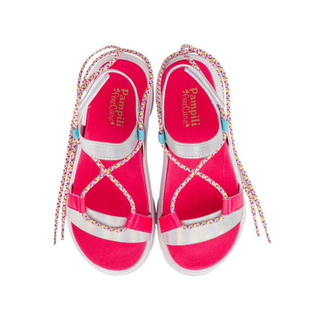 Sandália Infantil Menina Pampili Anny 695.007 Rosa