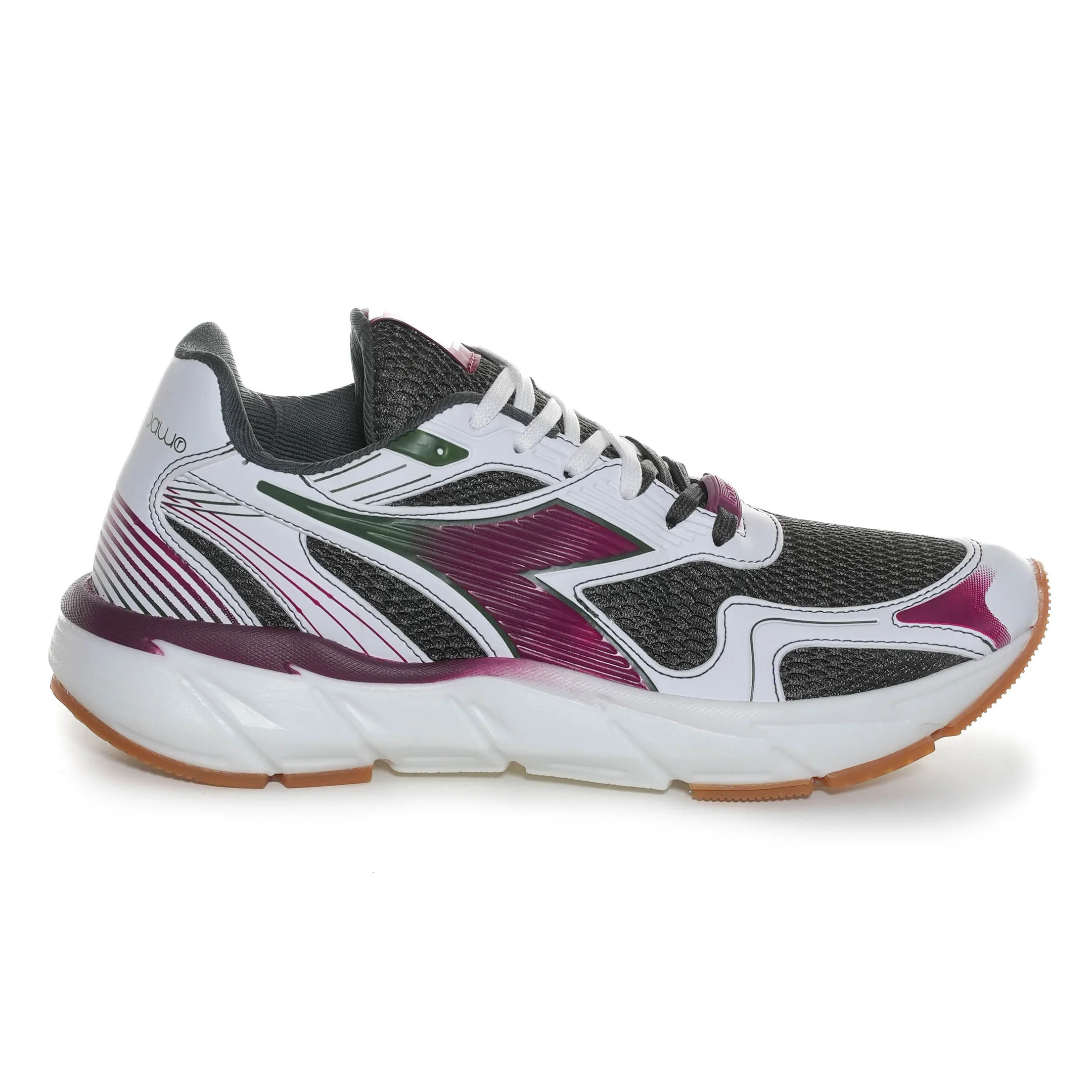Tênis Baw X Diadora Evoluzione II Unissex Bordô Branco
